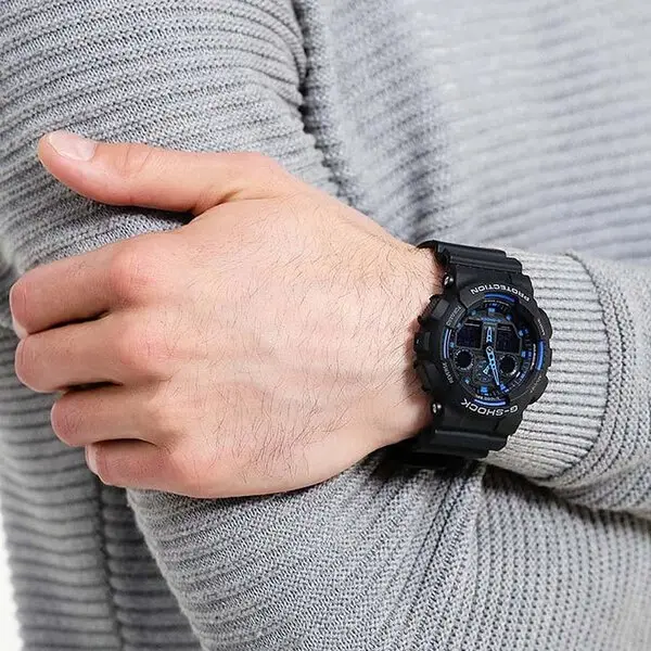 Casio G-shock Analog-digital Watch - Black/blue