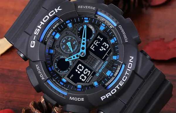 Casio G-shock Analog-digital Watch - Black/blue