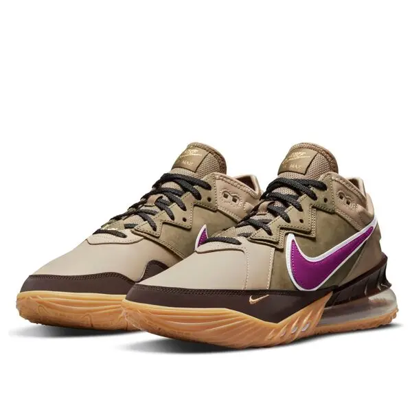 Nike X Atmos Lebron 18 Low Ep "viotech - Khaki