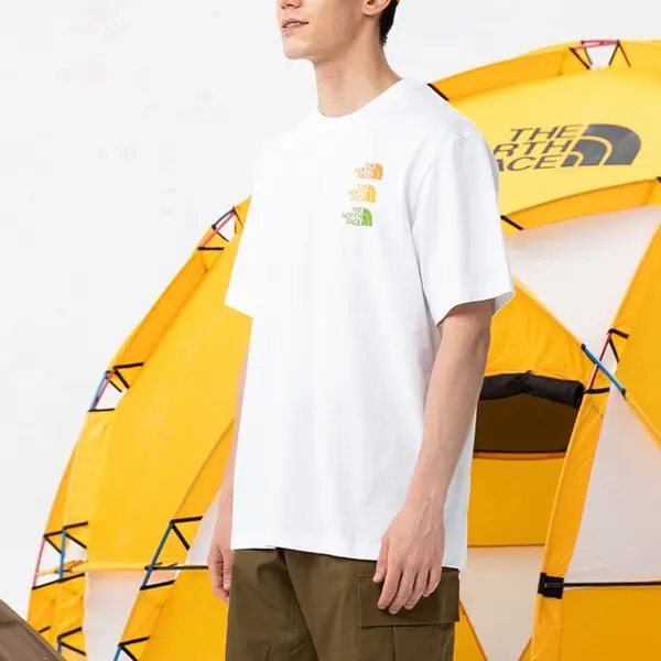 The North Face Ss21 Tri Logo Shirt - White