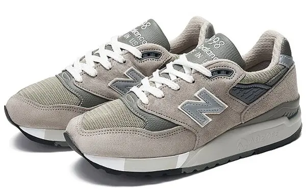 NEW BALANCE 998 Suede Sneakers - Grey