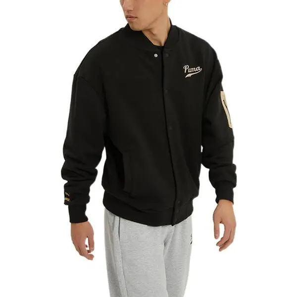 PUMA Logo Baseball Jacket