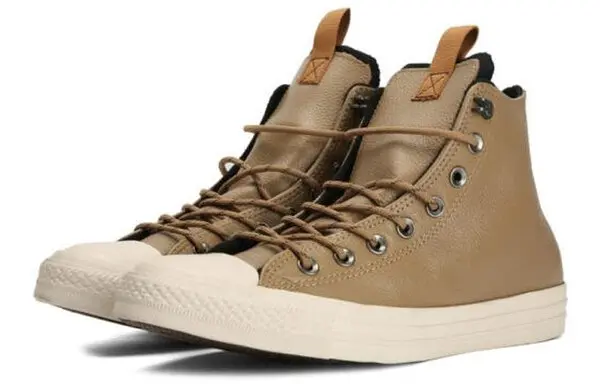 CONVERSE Chuck Taylor All Star High Top Sneakers - White/brown