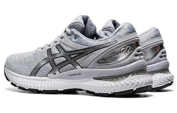 Asics Gel-nimbus 22 Platinum Running Shoes - Silver/grey