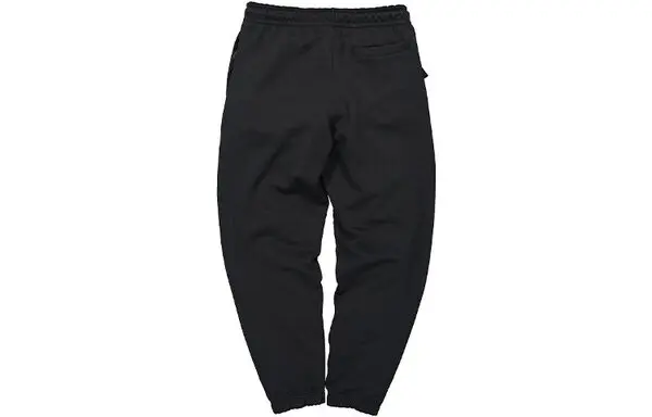 Nike Embroidered Logo Fleece Casual Sports Pants/trousers/joggers - Black