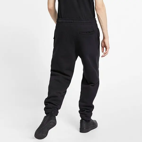 Nike Embroidered Logo Fleece Casual Sports Pants/trousers/joggers - Black