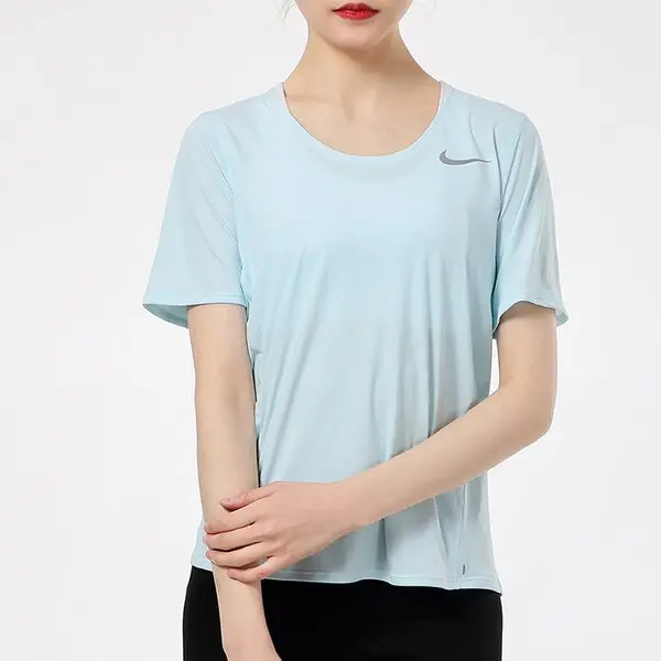 Nike Dri-fit Training Sports Quick Dry Short Sleeve - Blue