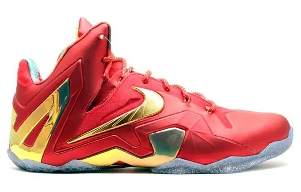 Nike Lebron Elite Se 'championship' High Top Sneakers - Red/goldyellowgold