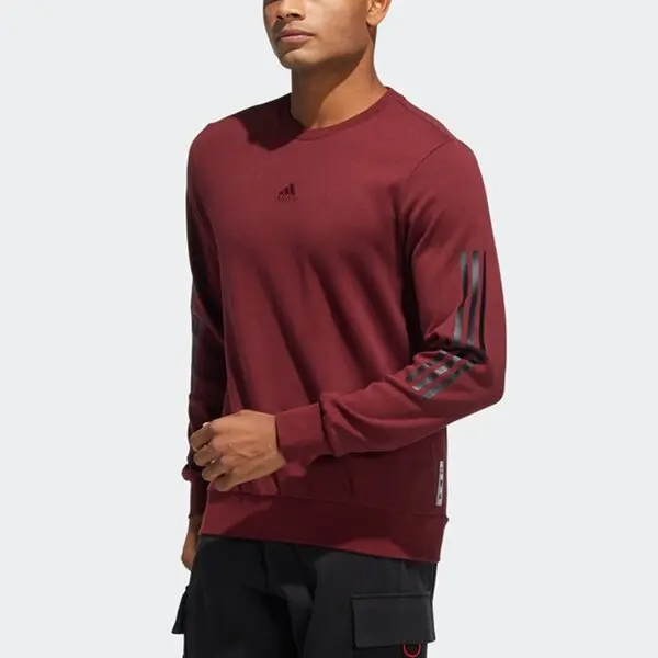 Adidas Crewneck Pullover With Graphic Detailing