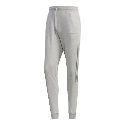 Adidas Neo Stripe Casual Bundle Feet Sports Long Pants Gray - Grey