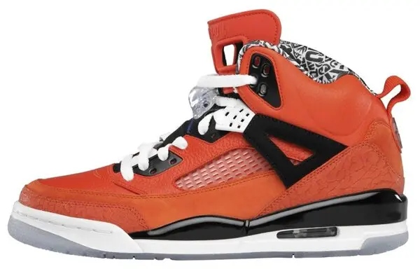 JORDAN Air Spizike "new York Knicks" High Top Sneakers - Orange/blue/black