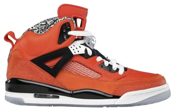JORDAN Air Spizike "new York Knicks" High Top Sneakers - Orange/blue/black