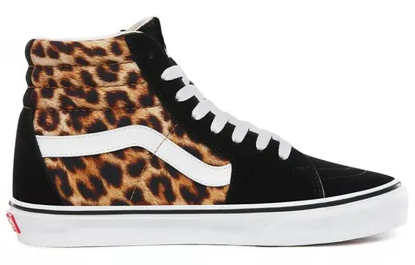 VANS Sk8-hi Leopard Print High Top Sneakers - Leopard/black