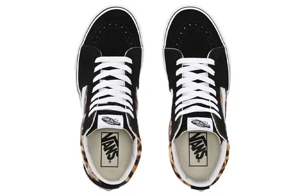 VANS Sk8-hi Leopard Print High Top Sneakers - Leopard/black