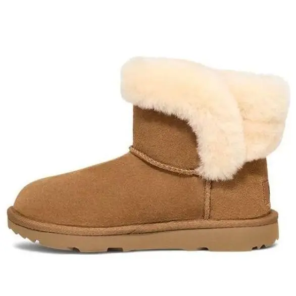 UGG Classic Low Fur Boots - Chestnut