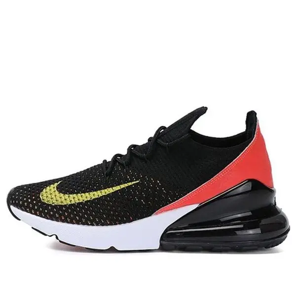 Nike Max 270 Flyknit Sneakers - Black/yellow/crimson