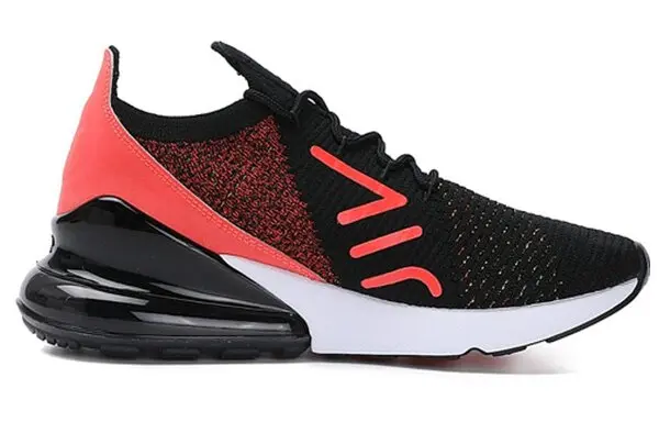 Nike Max 270 Flyknit Sneakers - Black/yellow/crimson