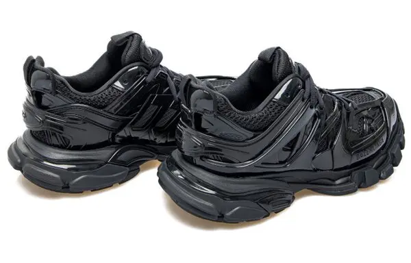 Balenciaga Track 1.0 Patent Sneakers - Black