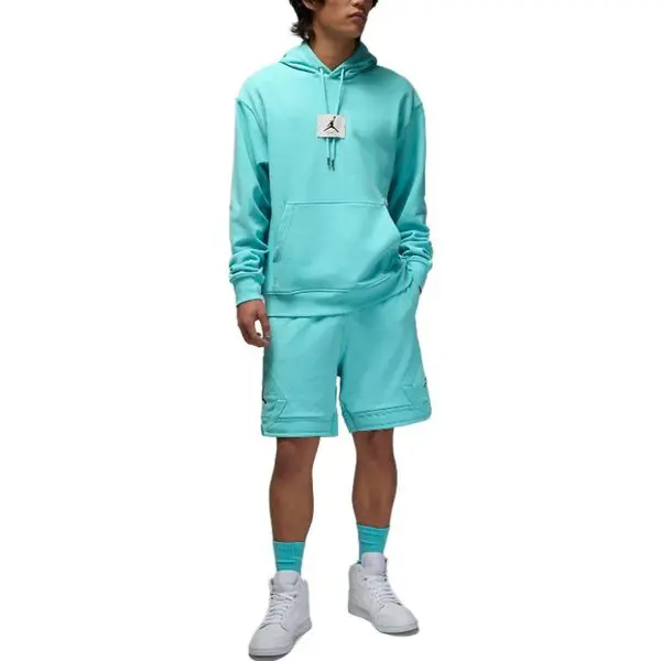 JORDAN Essentials Statement Fleece Shorts - Bleached Aqua