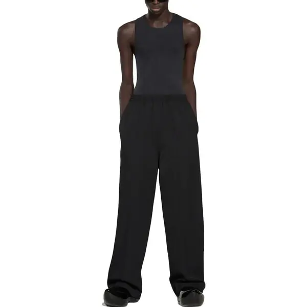Balenciaga Elastic Waist Straight Leg Pants