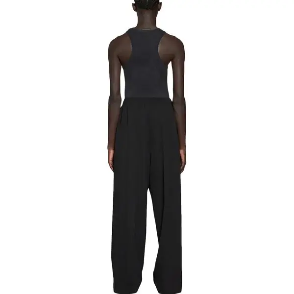 Balenciaga Elastic Waist Straight Leg Pants