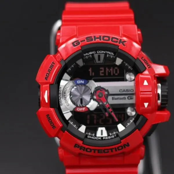 Casio G-shock Analog-digital Watch With Bluetooth - Red