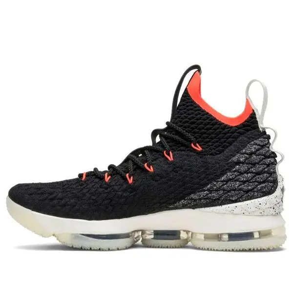 Nike Lebron 15 "bright Crimson" Basketball Sneakers - Black