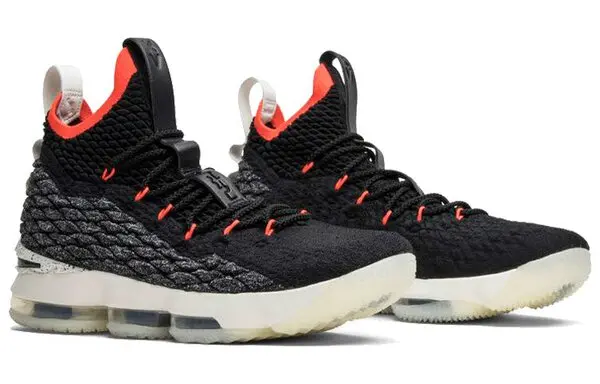 Nike Lebron 15 "bright Crimson" Basketball Sneakers - Black