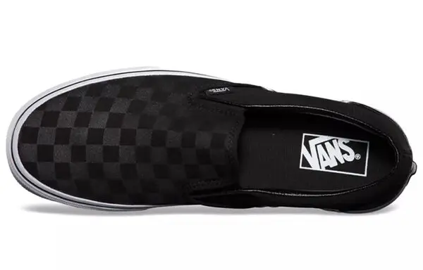 VANS Classic Slip-on Checkerboard Sneakers - Black
