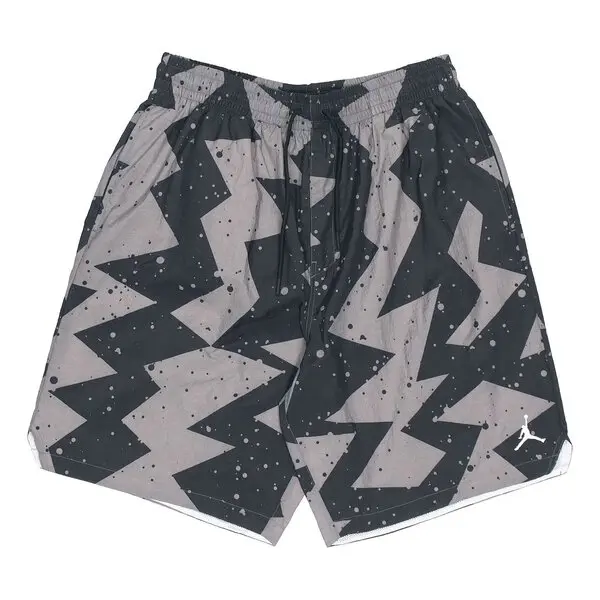 JORDAN Drawstring Splash Ink Loose Sports Shorts - Black