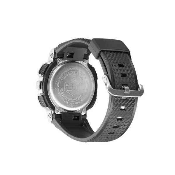 Casio G-shock Analog-digital Watch With Silver Accents - Black