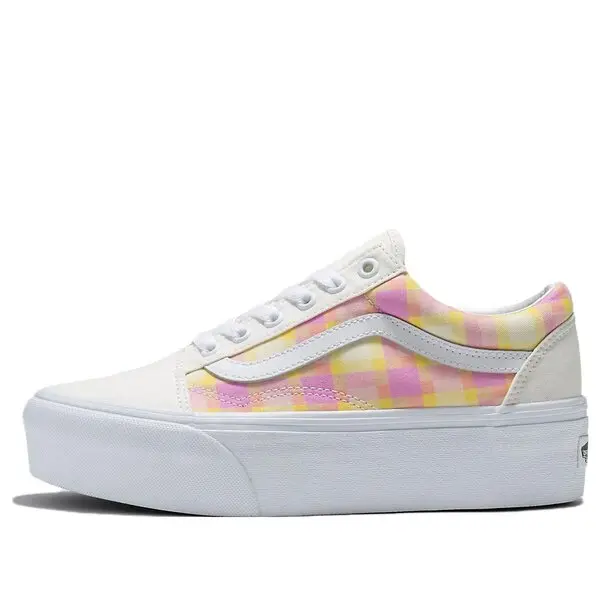 VANS Old Skool Stackform Pastel Picnic Sneakers - Pink Plaid