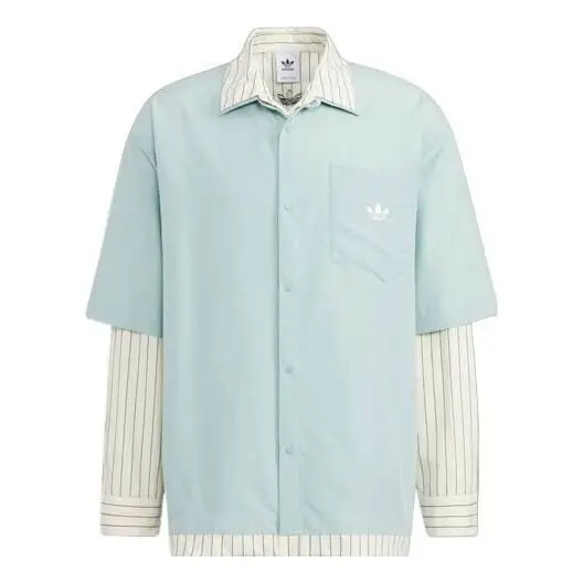 Adidas Originals X Umamiism Crossover Logo Printing Long Sleeves Blue Shirt - Default Colorway