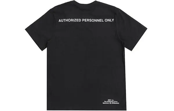 Nike Ss22 Logo Printing Round Neck Short Sleeve Black - Default Color