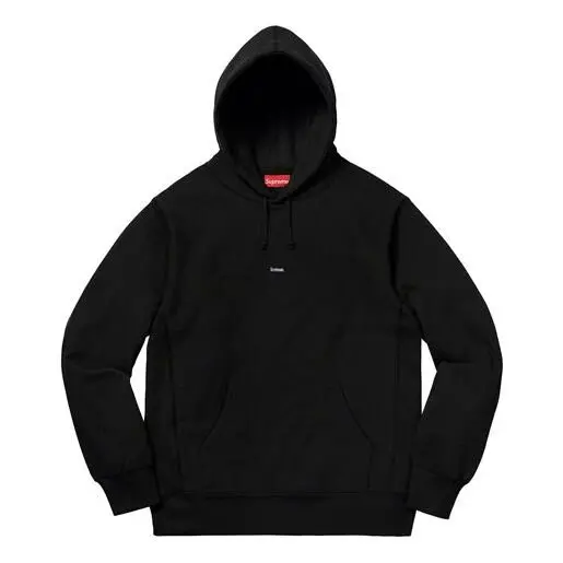 Supreme Micro Logo Hooded Sweatshirt - Black