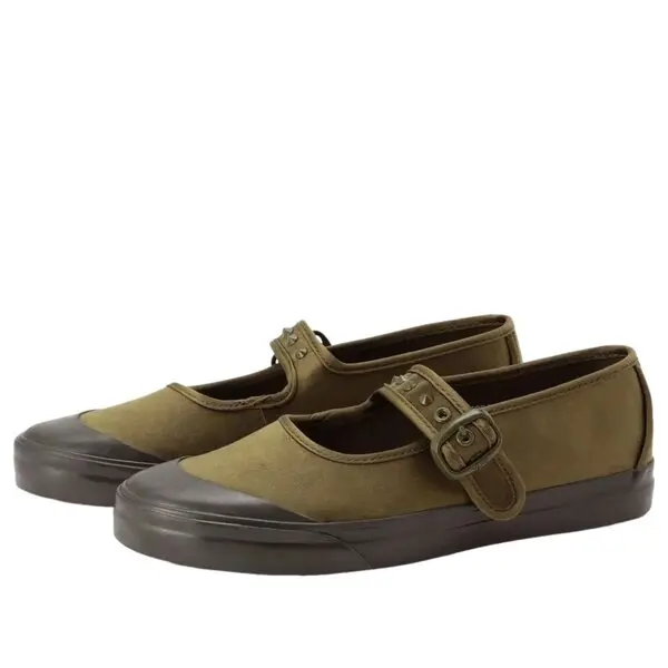 VANS Premium Mary Jane Low Pro Studded Flats - Studs Olive