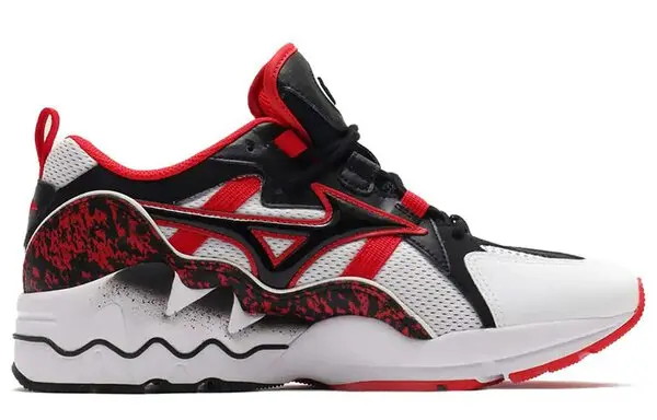 Mizuno Wave Rider 1 "splatter" Athletic Sneakers - Red