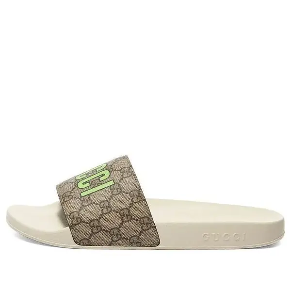 Gucci Gg Supreme Slide X Pablo Delcielo 'strawberry - Beige/ebony
