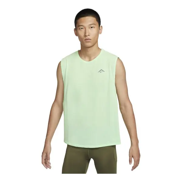 Nike Dri-fit Solar Chase Sleeveless T-shirt - Green