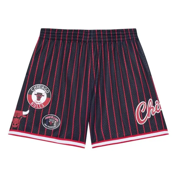 Mitchell & Ness X Nba City Collection Mesh Shorts Chicago Bulls - Red/black