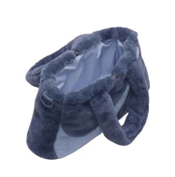 Nike Nsw Faux Fur Tote Bag - Blue