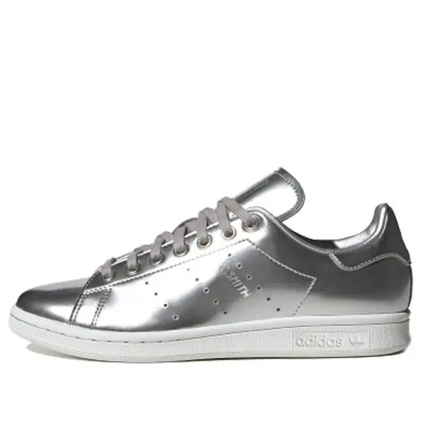 Adidas Stan Smith Metallic Leather Sneakers - Silver