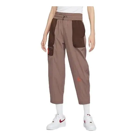 Nike City Utility High-waist Woven Pants - Brwon