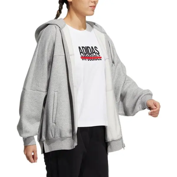 Adidas Word Fleece Hoodie - Grey