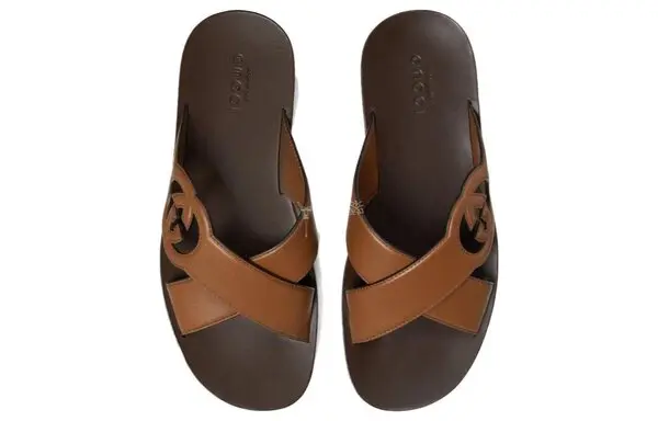 Gucci Side Interlocking G Slide Sandals