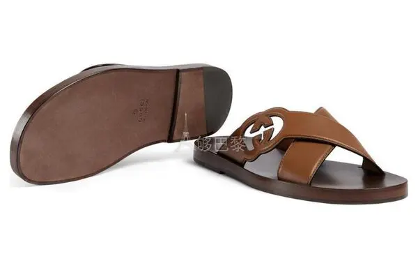 Gucci Side Interlocking G Slide Sandals