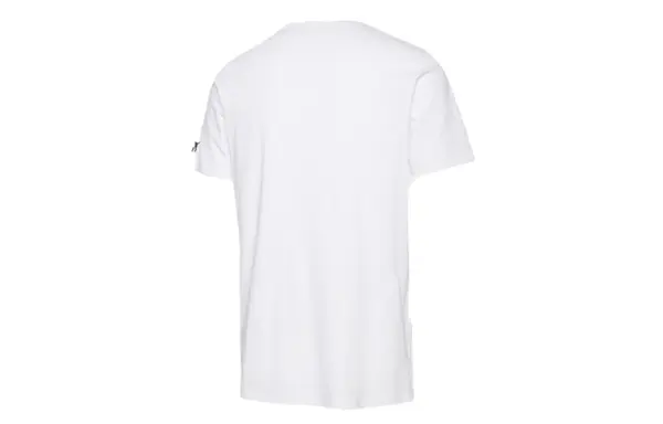 PUMA Multi-color Logo Athleisure Casual Sports Short Sleeve - White