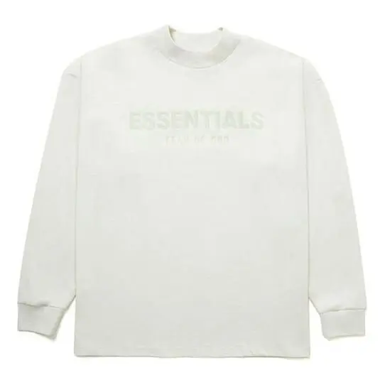 Fear Of God Fw21 Innersect Long Sleeve Logo Tee 'mozzarella - Beige