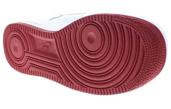 Nike Force 1 Low Top Sneakers - White/red