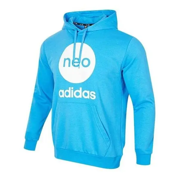 Adidas Neo Logo Hoodie - Blue